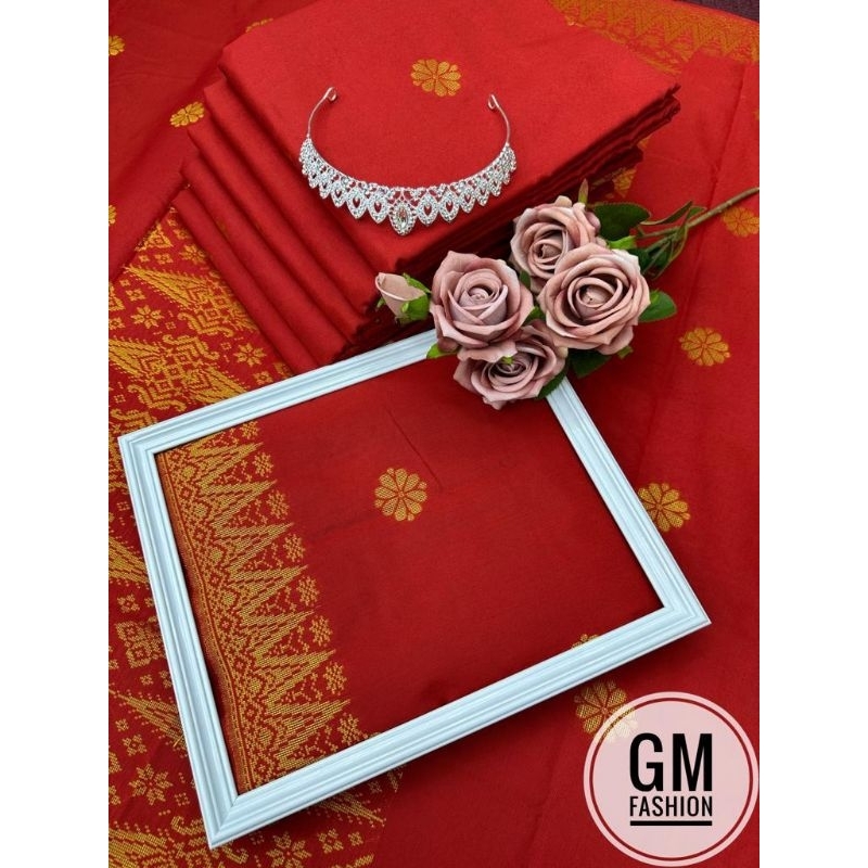 songket bunga tabur tenun ready stok | Shopee Malaysia