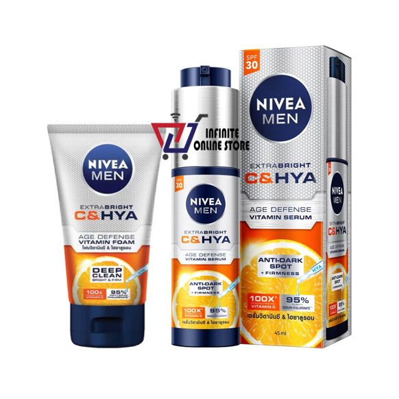 NIVEA MEN Extra Bright C&HYA Age Defense Vitamin Series Skincare ...