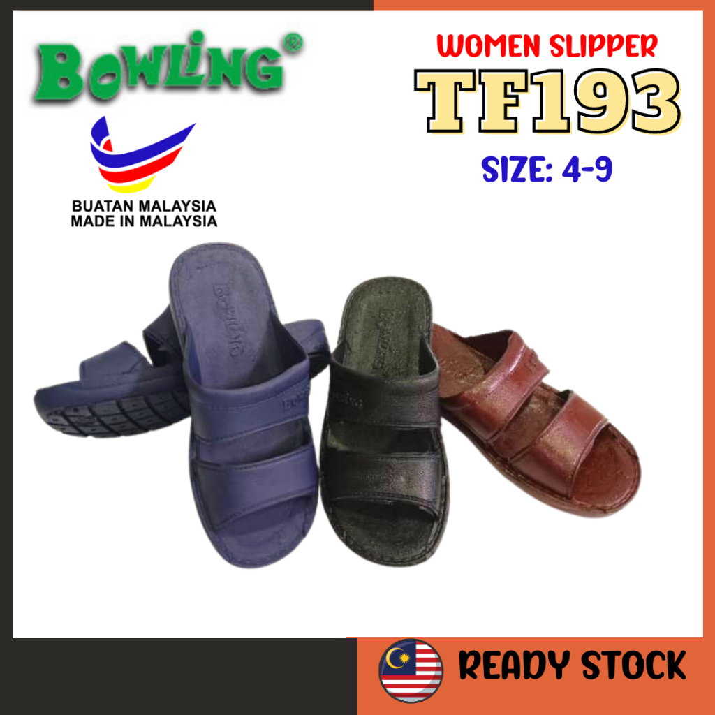 [ READY STCOK ] TF193 Bowling | Women Rubber Slipper | Lady Sandals ...
