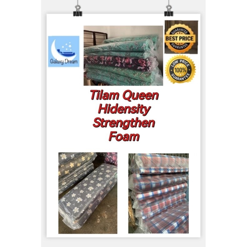 "Ready Stock" Tilam Queen Hidensity Strengthen Foam 4inci | Shopee Malaysia