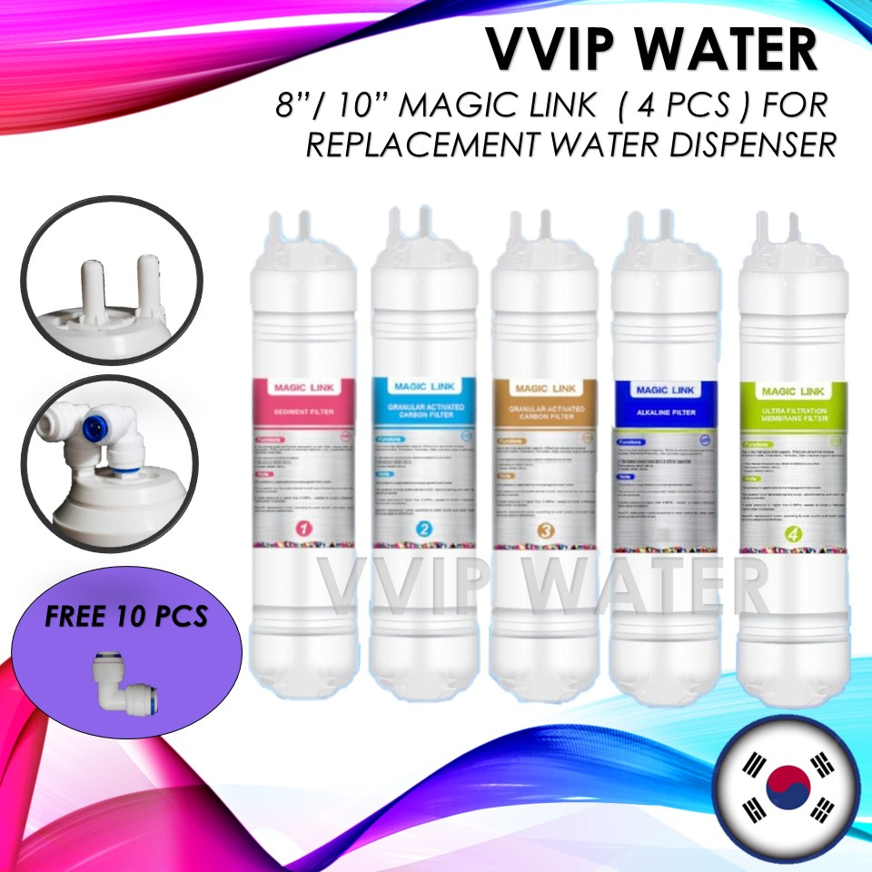 MAGIC LINK KOREA 8" / 10" U TYPE (SEDIMENT, UDF CARBON, CTO ACTIVATED CARBON, ALKALINE, UF ...