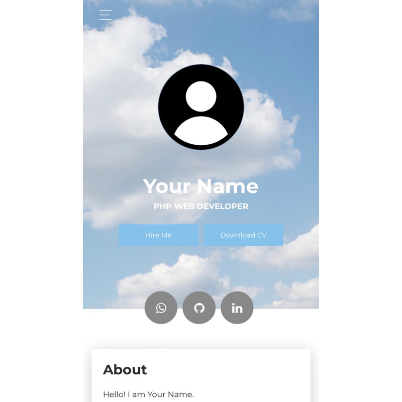 Online Portfolio With Link Access HTML | Shopee Malaysia