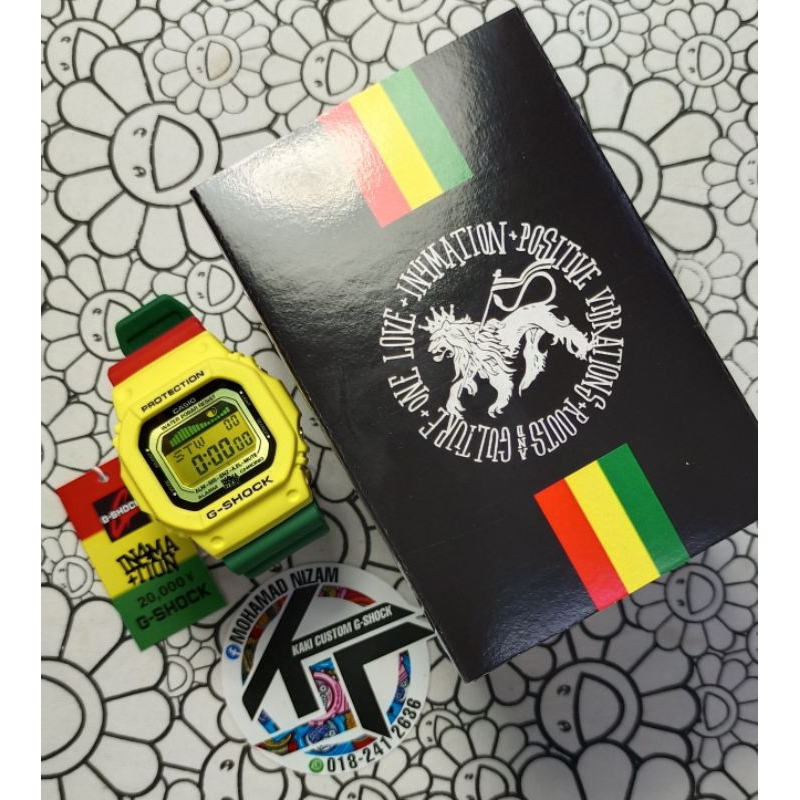 G-SHOCK GLX5600 ORIGINAL CUSTOM RASTA ONE LOVE 💯 NEW ITEM | Shopee Malaysia