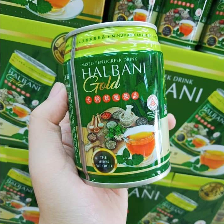 Halbani Gold Herrbani 纯天然草药饮品 250ML x 24 tins.降高血压 降高血糖 降糖尿病 降尿酸 ...