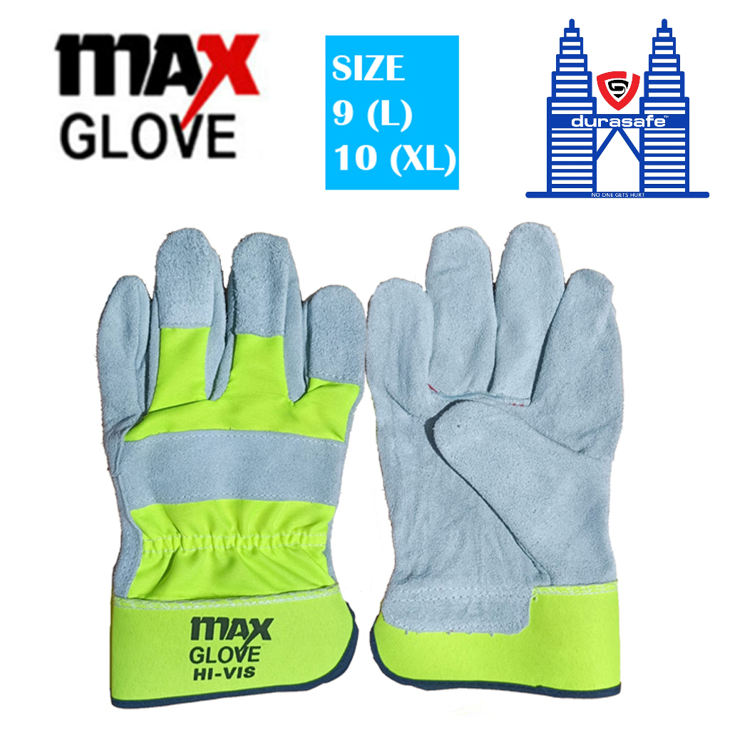 Maxglove Rigger Hi-Vis Leather Palm 10 1/2″ | Shopee Malaysia
