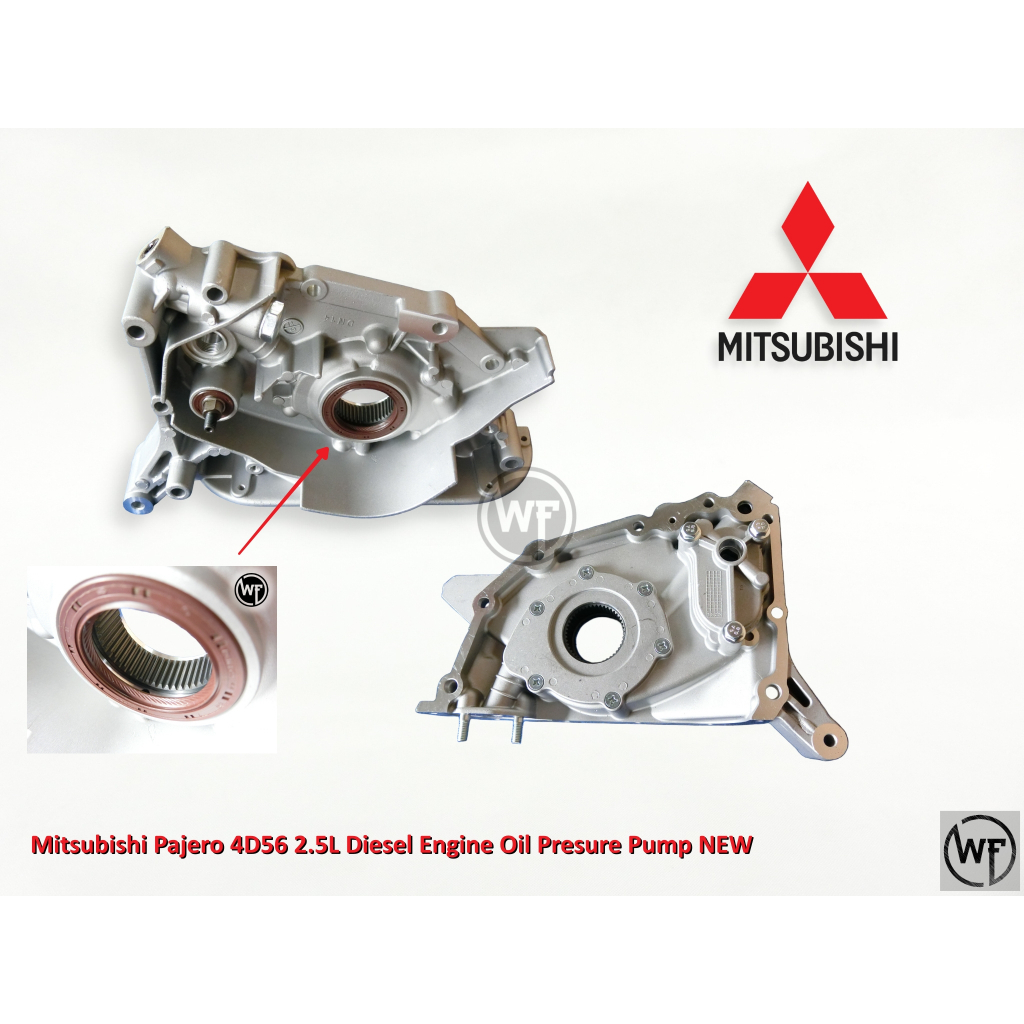Mitsubishi Pajero 4D56 2.5L Diesel Engine Oil Presure Pump NEW | Shopee ...