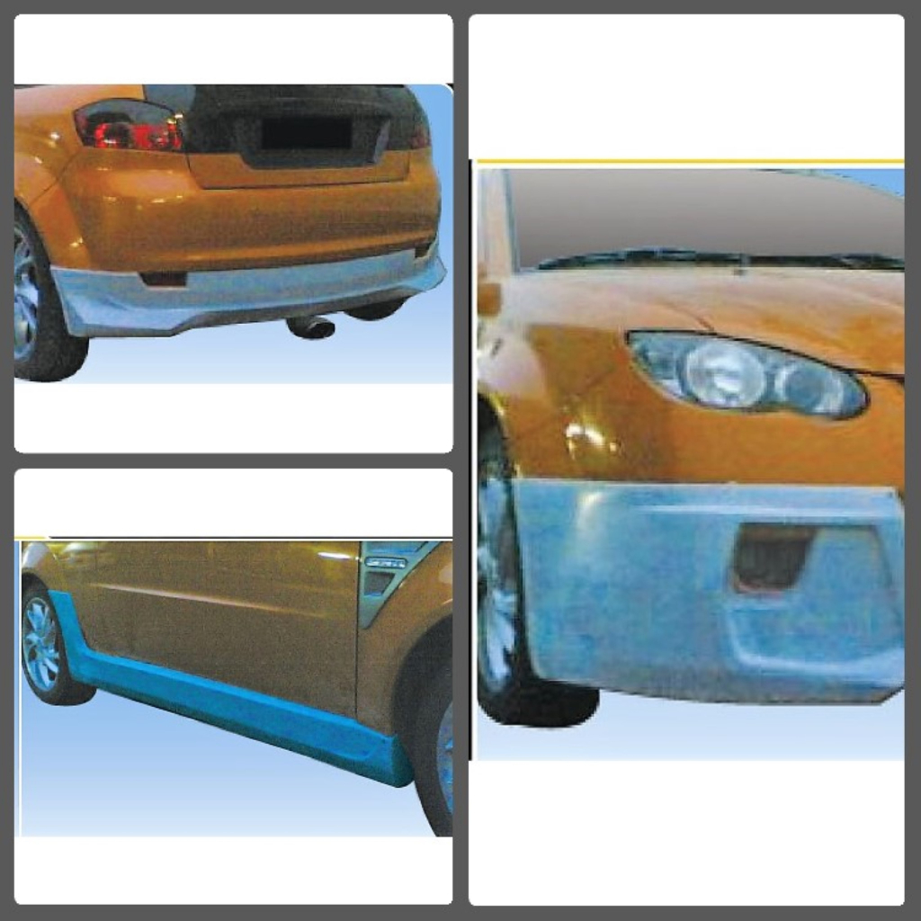 Proton Satria Neo Promote Skirting Body Kit Fiber Ready Stock | Shopee ...