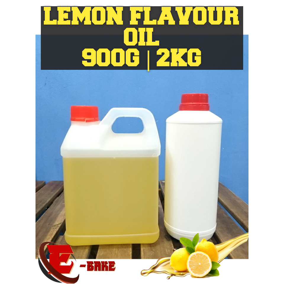 MINYAK PERISA LEMON 2KG | 900G | MINYAK LIMAU PERASA 2KG | 900G | HALAL ...