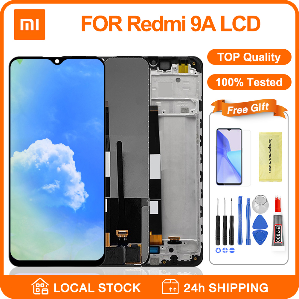 Original LCD With Frame For REDMI 9A / 9C LCD Display Touch Screen Digitizer Assembly for REDMI ...
