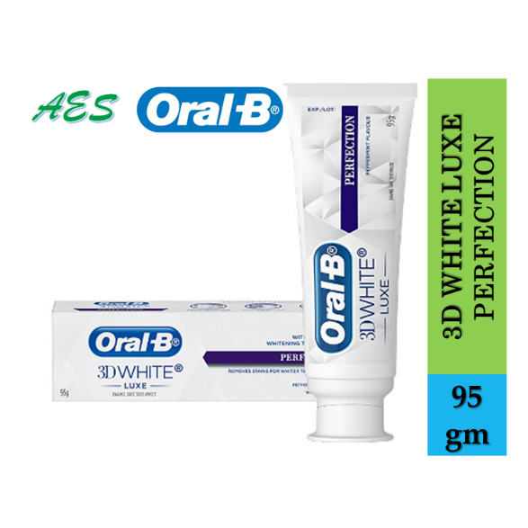 Oral-B 3D White Luxe Perfection Toothpaste (95g) Exp.Date : 19-09-2027 ...
