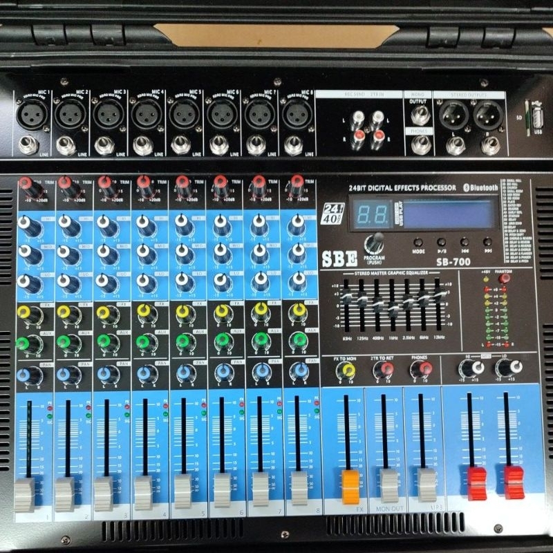 SBE SB-700 ABS Case 8 Channel Power Mixer | Shopee Malaysia