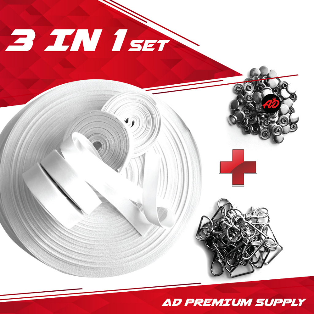 3 in 1 lanyard/rivet/hook set AD Premium Supply | Shopee Malaysia