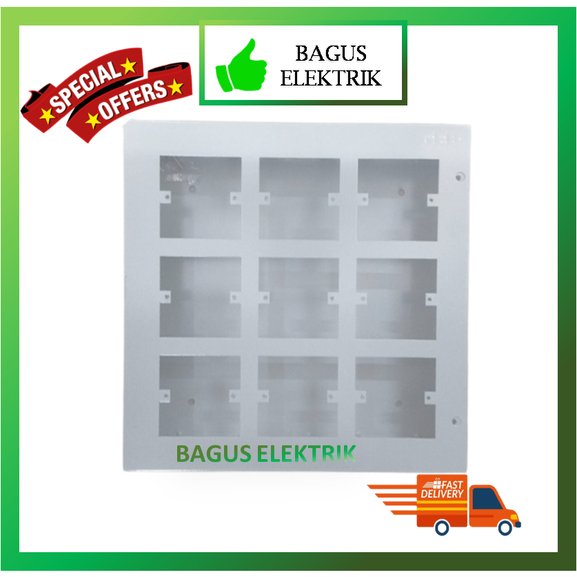 GEB SWITCHES METAL BOX 9S ELECTRICAL CLAD BOARD KOTAK SUIS ELEKTRIK ...