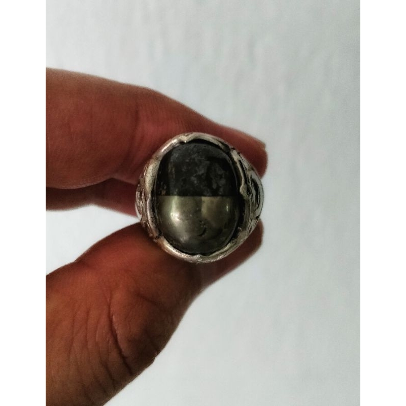 Cincin Batu Kursani Kelabu+Besi Kursani(Hyper Rare) | Shopee Malaysia