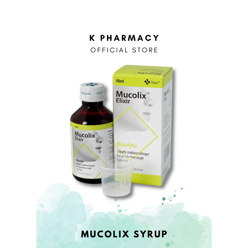 Mucolix Elixir Cough Syrup 90ml | Shopee Malaysia
