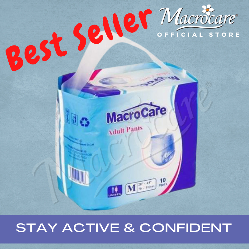 Macrocare Premium Disposable Adult Pant Super Absorbency Ultra Soft & Breathable Non-Woven ...