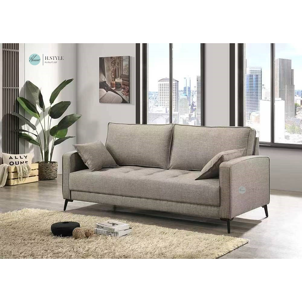 3 Seater Sofa Premium Fabric Sofa Couch Murah Set Kerusi Ruangtamu L.GREY 84266 Shopee Malaysia