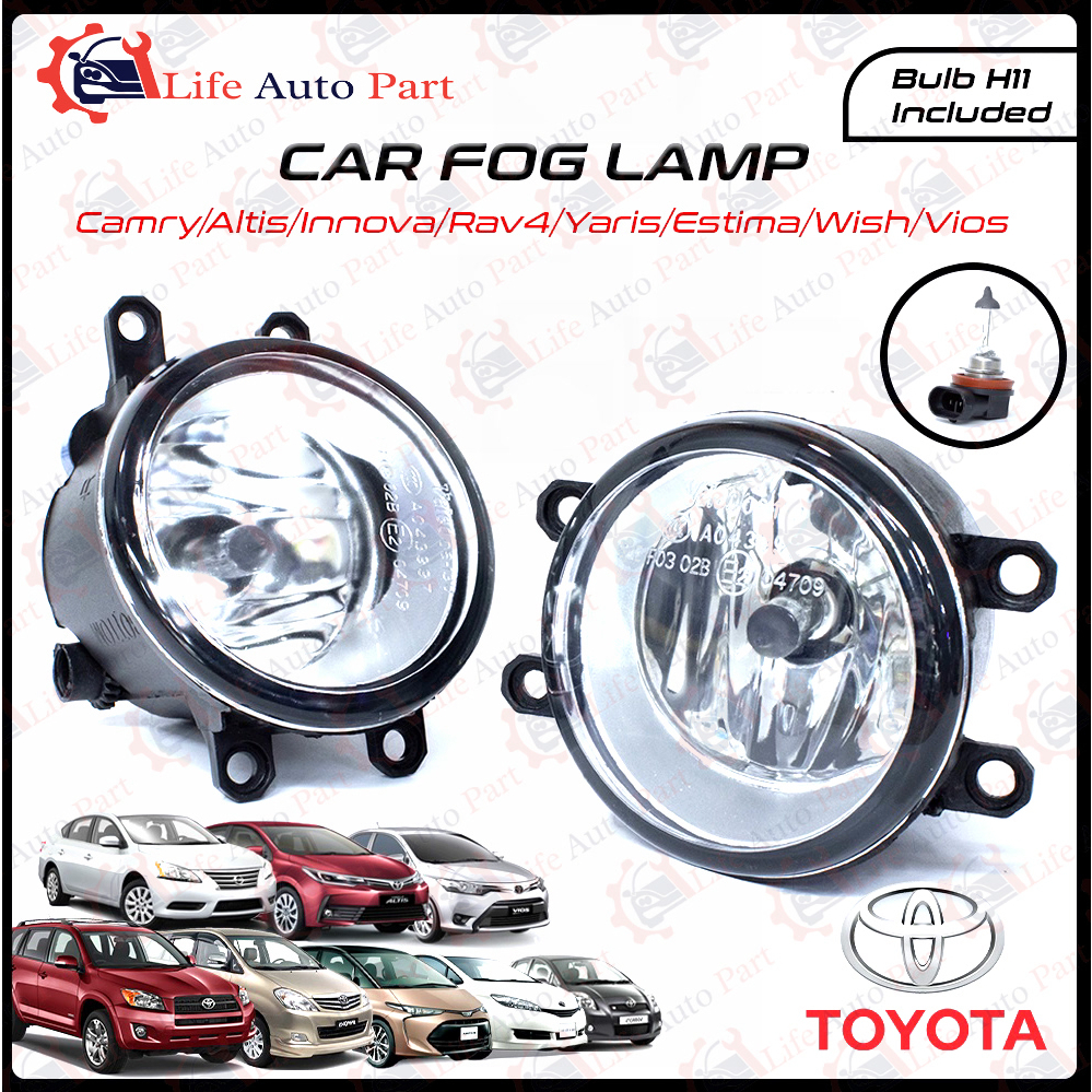 (2PCS) Sport Light Toyota Camry/Altis/Innova/Rav4/Yaris/Estima/Wish/Vios Fog Lamp | Shopee Malaysia