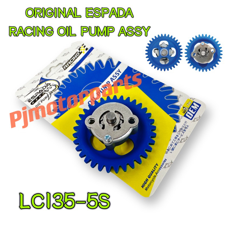 YAMAHA LC135-5S LC5S (100% ORIGINAL ESPADA) RACING OIL PUMP ASSY & GEAR - LC 135 5S 5-SPEED ...