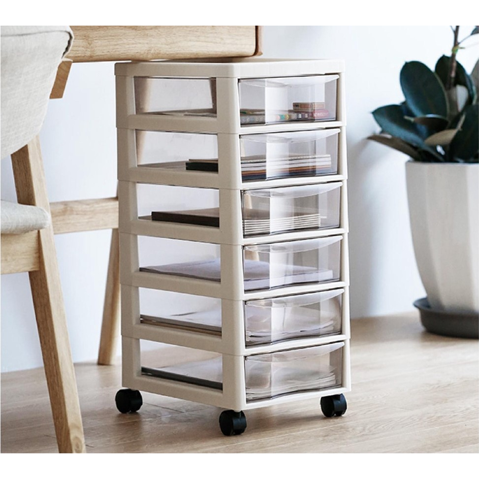 8 Tier A4 Drawer Storage Rack with Wheels 3/4/6/8/10 Tier JEJ Japan A4 ...