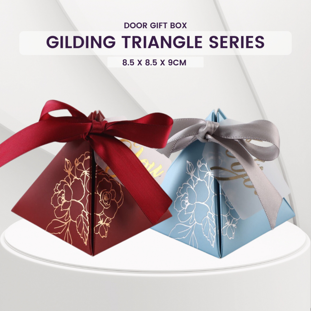 MY Ready Stock · Gilding Triangle Wedding Party Birthday Goodies Gift ...