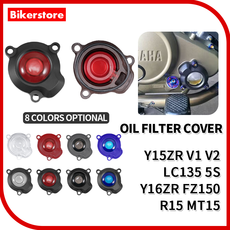 Y15 Y16 LC135 Oil Filter Cover Oil Filter Cap Yamaha 15ZR V1 V2 LC 135 ...