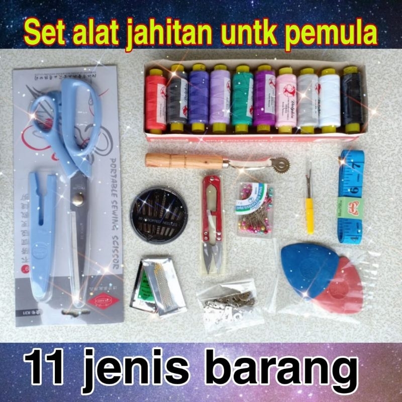 Set Alat Jahitan untuk pemula/combo set 11 barang untk beginer | Shopee ...