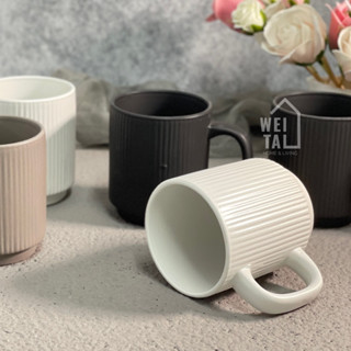 2pcs Mug Ins Style Nordic Style Mug Office Mug Ceramic Matte Color Cup ...
