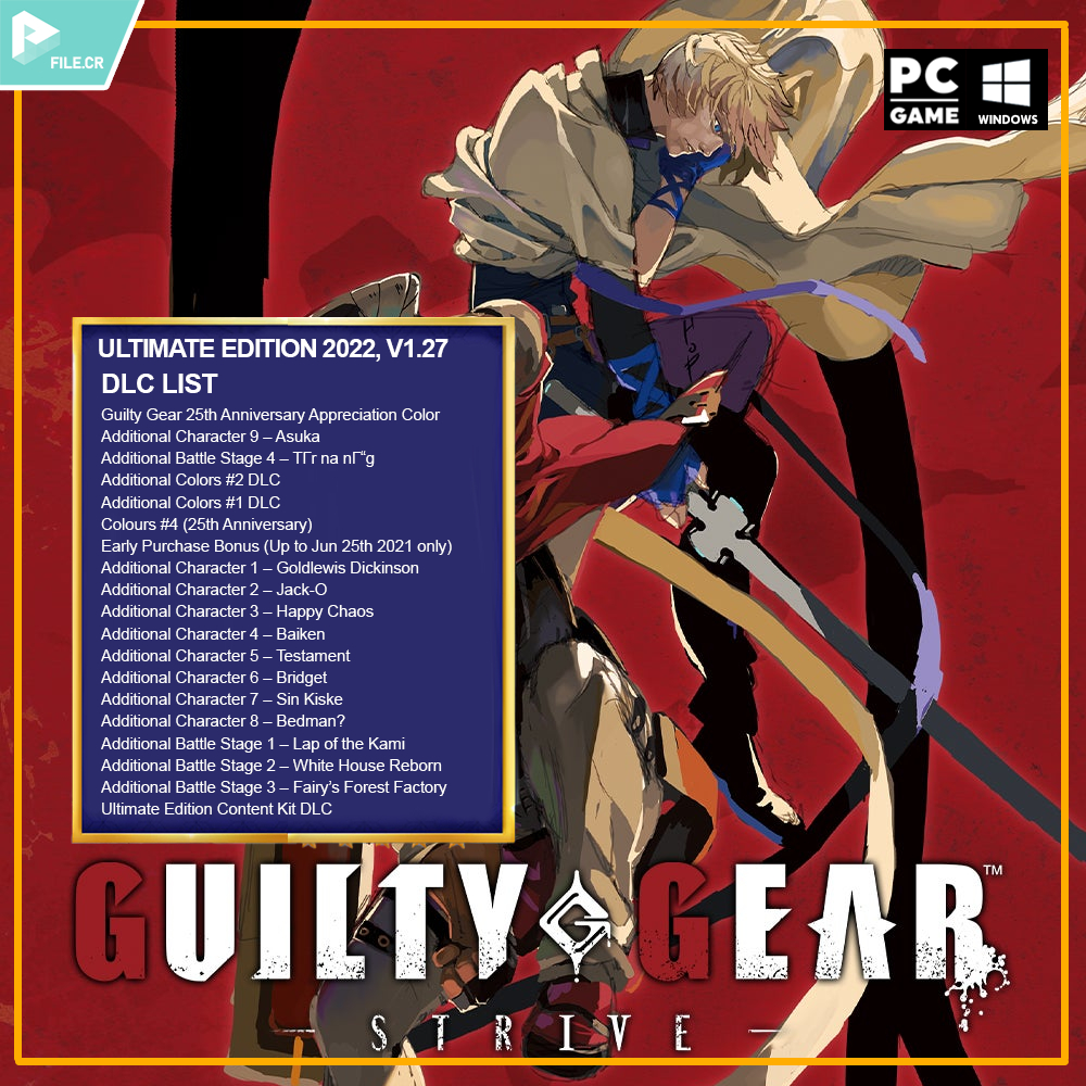 GUILTY GEAR -STRIVE-: DAREDEVIL EDITION –v1.40 + 30 DLCs [𝐋𝐈𝐅𝐄𝐓𝐈𝐌𝐄] [𝐏𝐂 ...