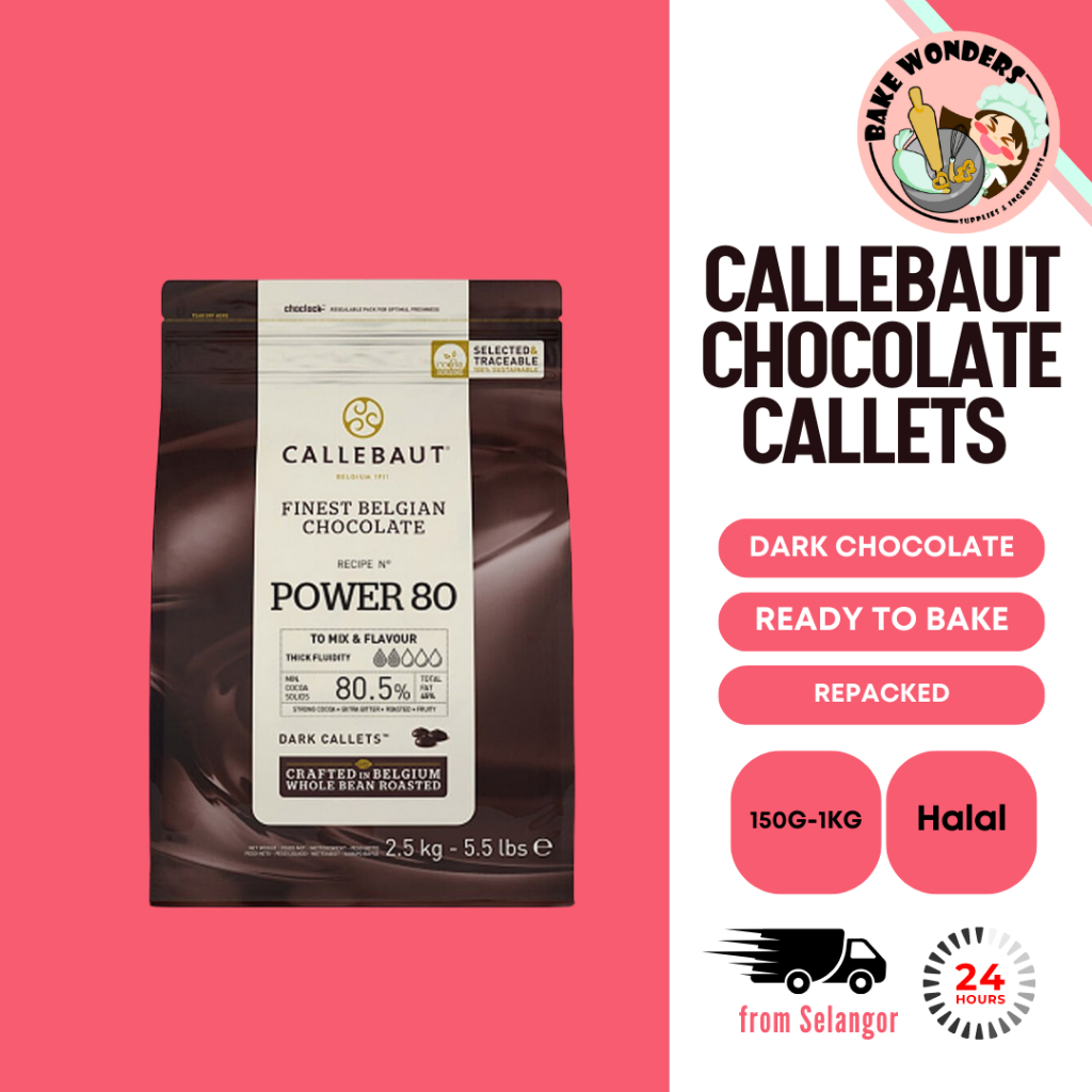 Callebaut Power 80 Chocolate Callets/ Coverture Chocolates/ Belgian ...