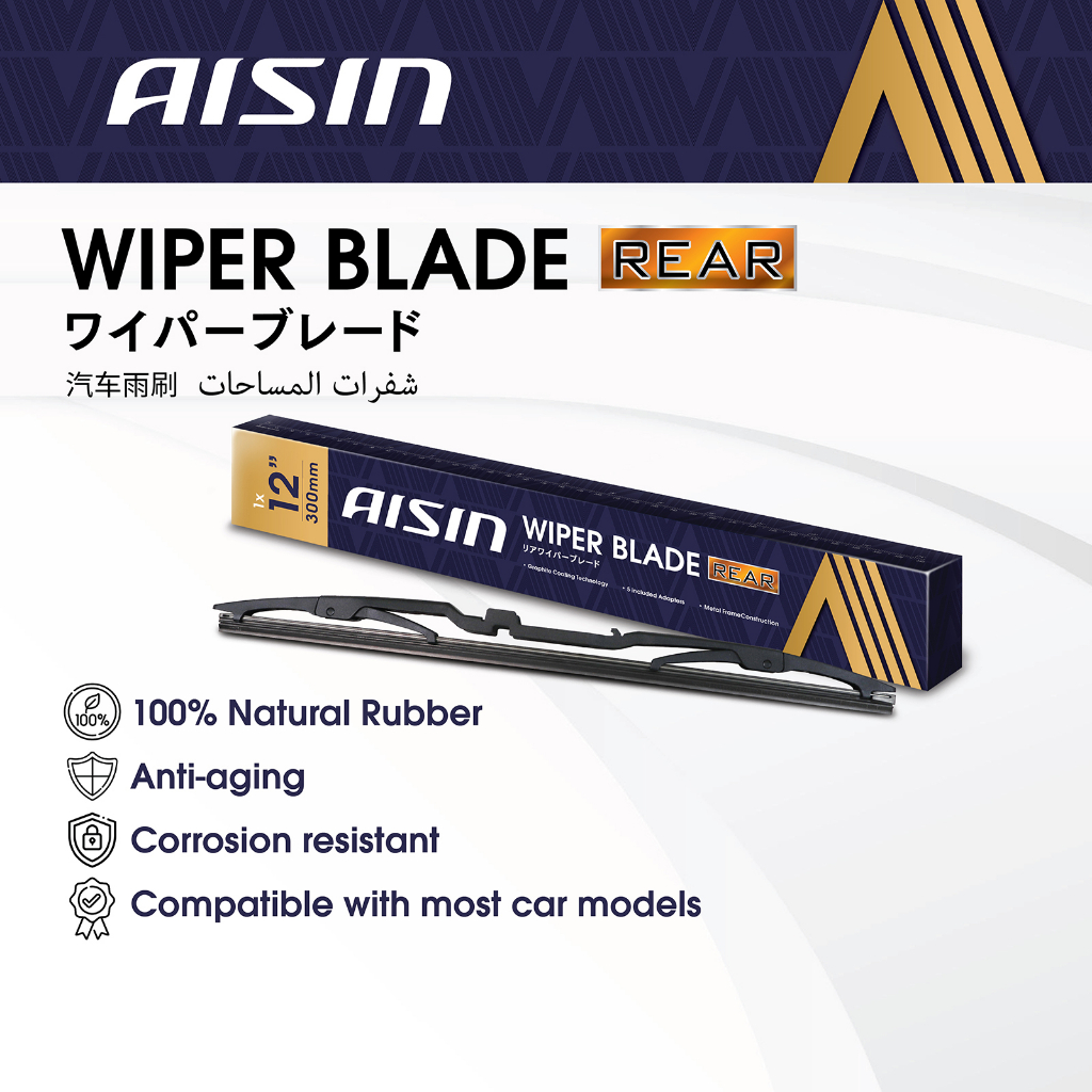 AISIN Wiper Blade [REAR] With Multi-Adaptor | Shopee Malaysia
