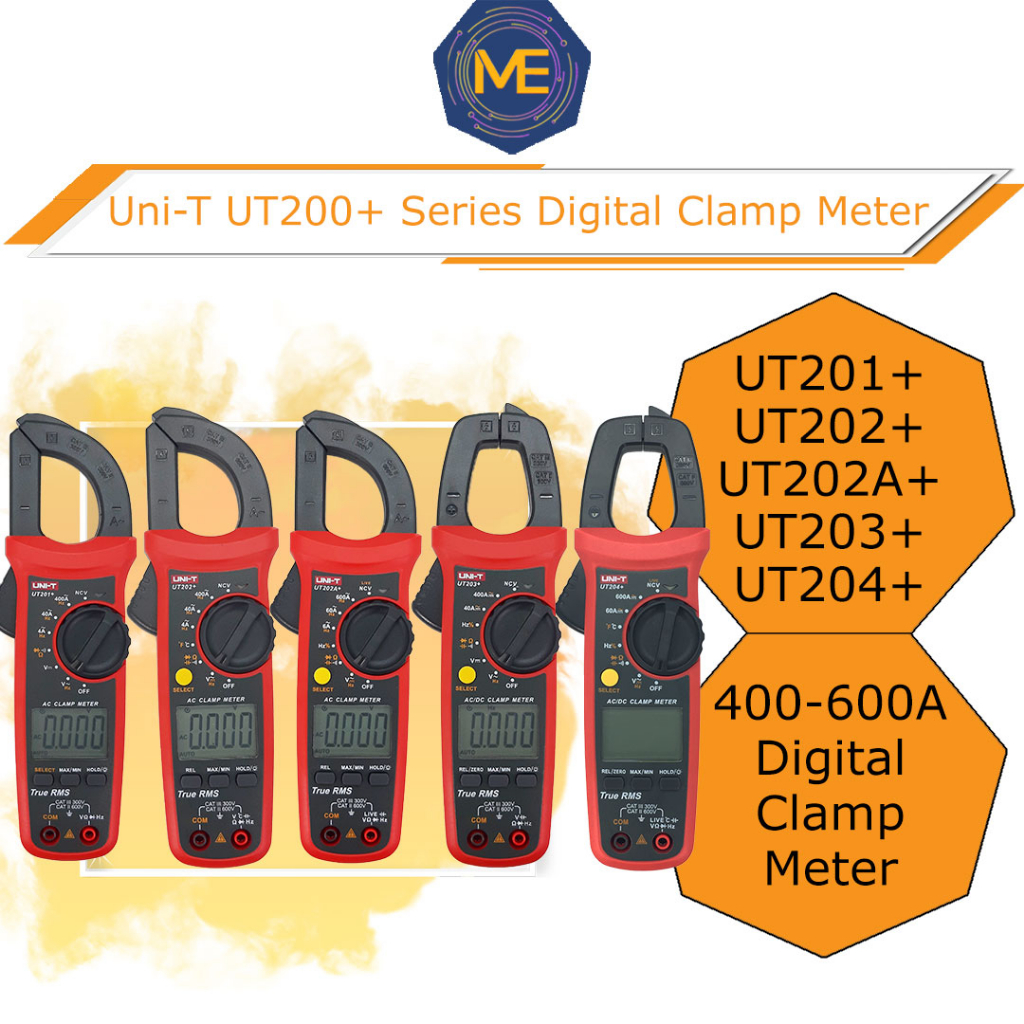 (1pc) Uni-T UT 200+ Series 400-600A Digital Clamp Meter ( UT 201+ / UT ...