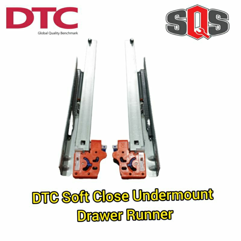 DTC Soft Close Undermount Drawer Slide with Locking Device | Shopee ...