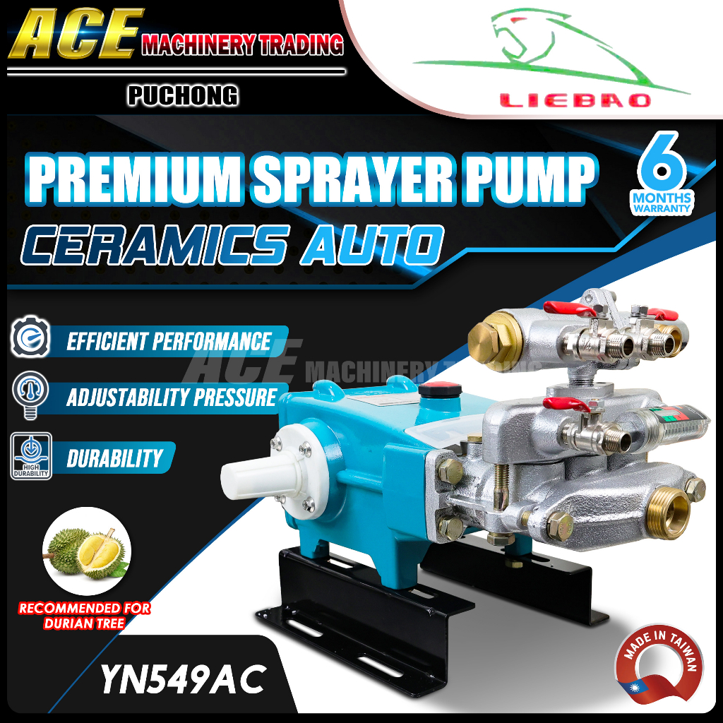 [ LIEBAO ] TAIWAN AUTO CERAMICS PLUNGER POWER SPRAYER PUMP HEAD YN ...