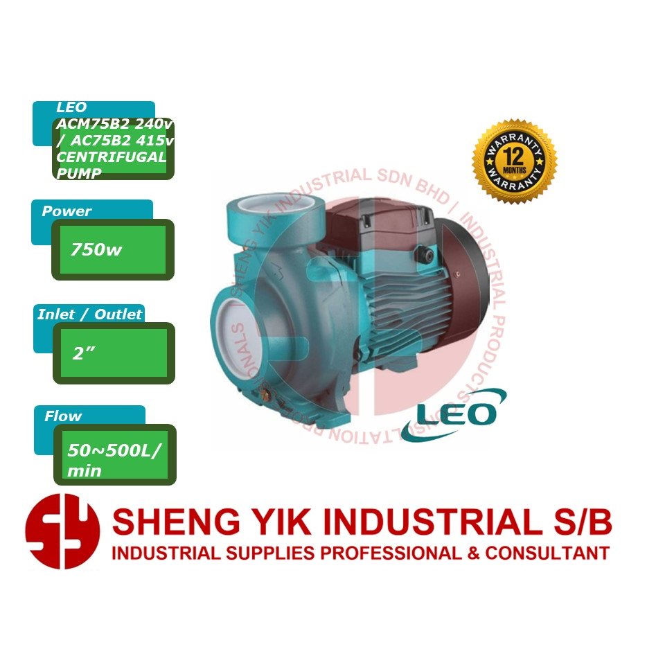 SYI LEO ACM75B2 ACM-75B2 240v / AC75B2 AC-75B2 1HP 2" CENTRIFUGAL WATER | Shopee Malaysia