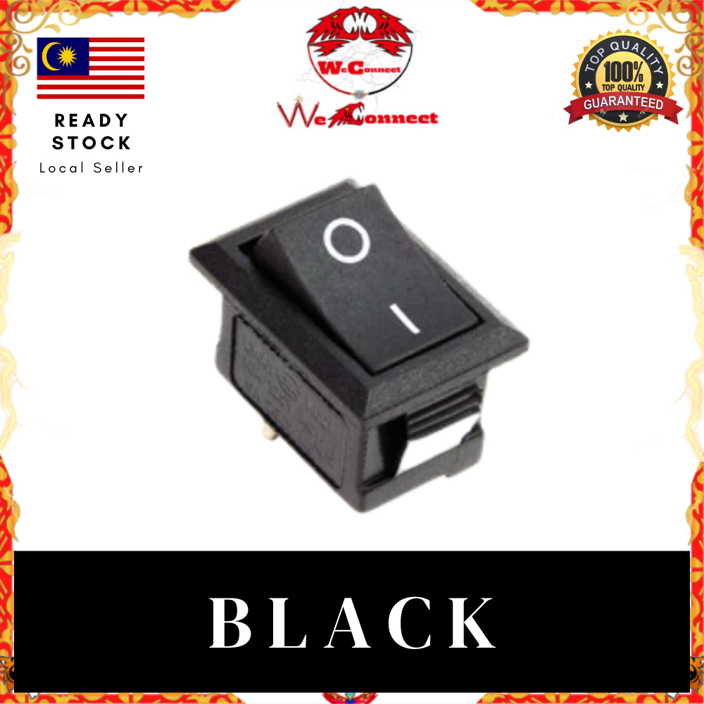 WeConnect KCD1 2 Pin Rocker Switch On/Off Mini Power Switch 15*21MM 6A ...