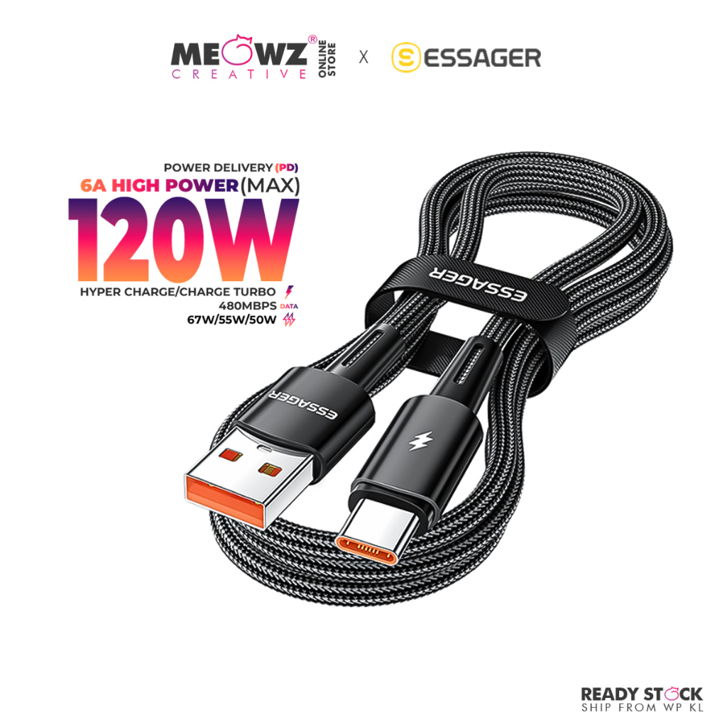 Essager 120W USB to Type-C Super Flash Charge Cable support Super ...