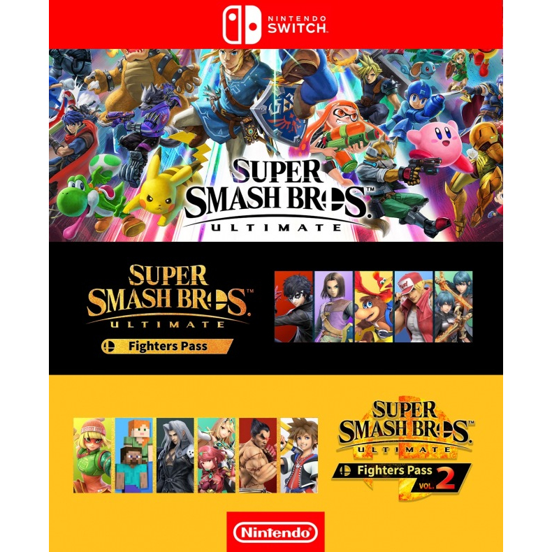 Super Smash Bros : Ultimate Fighter Pass Vol 1 & 2 DLC(Nintendo Games ...