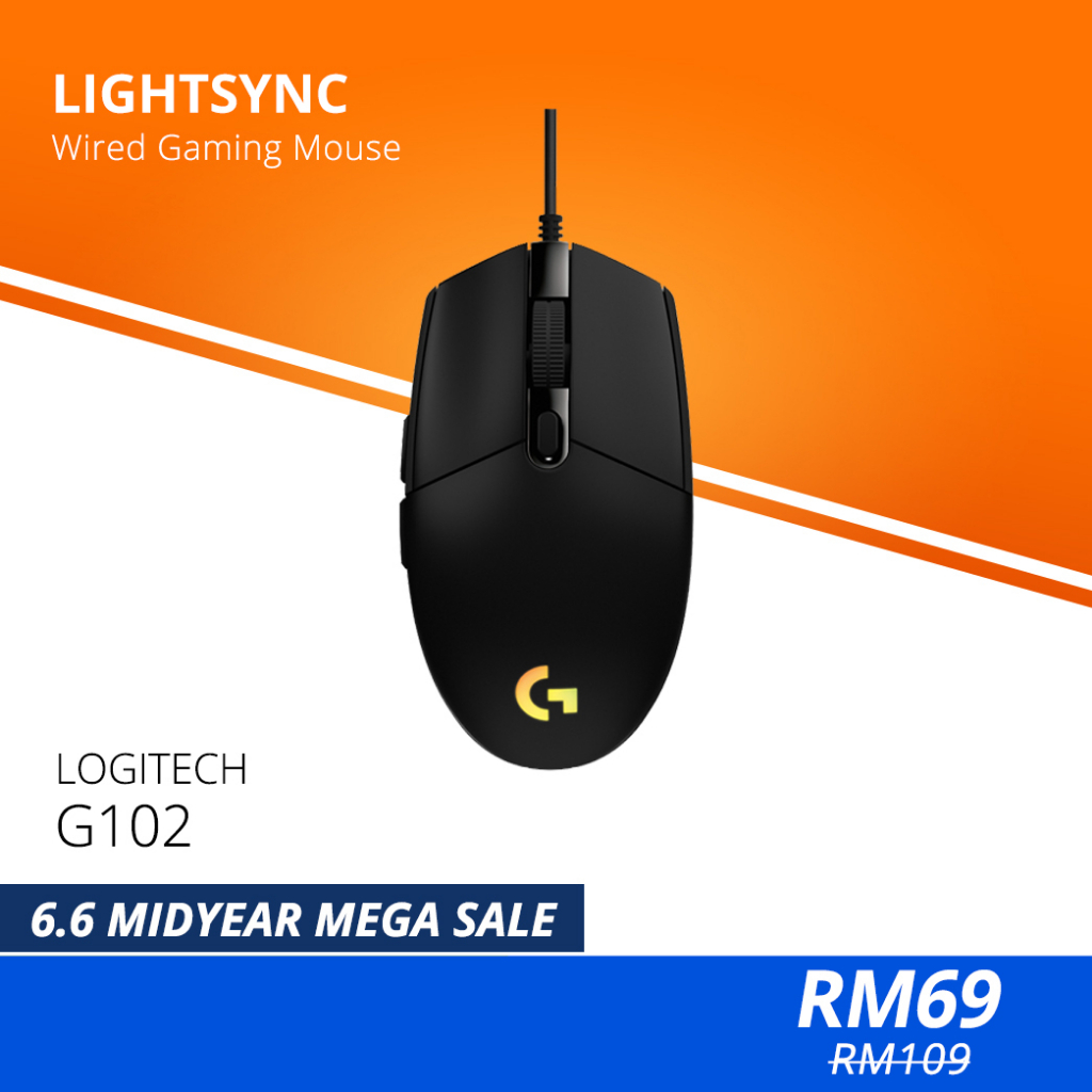 Logitech G102 2ND GEN LIGHTSYNC Gaming Mouse | Shopee Malaysia