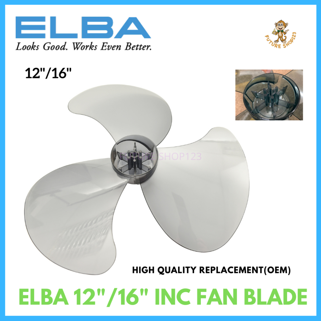 Elba Fan blade 12"/16" inch (high quality same as original) Replacement ...