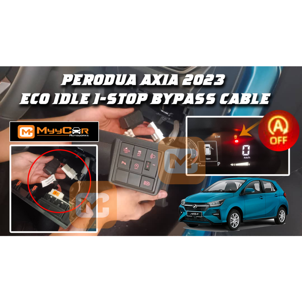 Perodua AXIA 2023 Socket Eco Idle i stop Bypass Cable | Shopee Malaysia