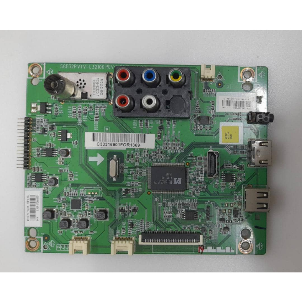 (C050) LG 32LF520A Mainboard, Powerboard, LVDS, Button, Sensor. Used TV Spare Part | Shopee Malaysia