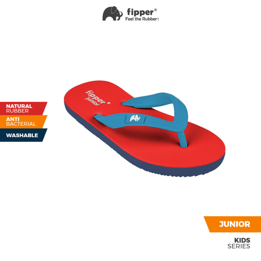 Fipper Slipper Junior Rubber for Children in Red / Navy / Blue (Sky ...