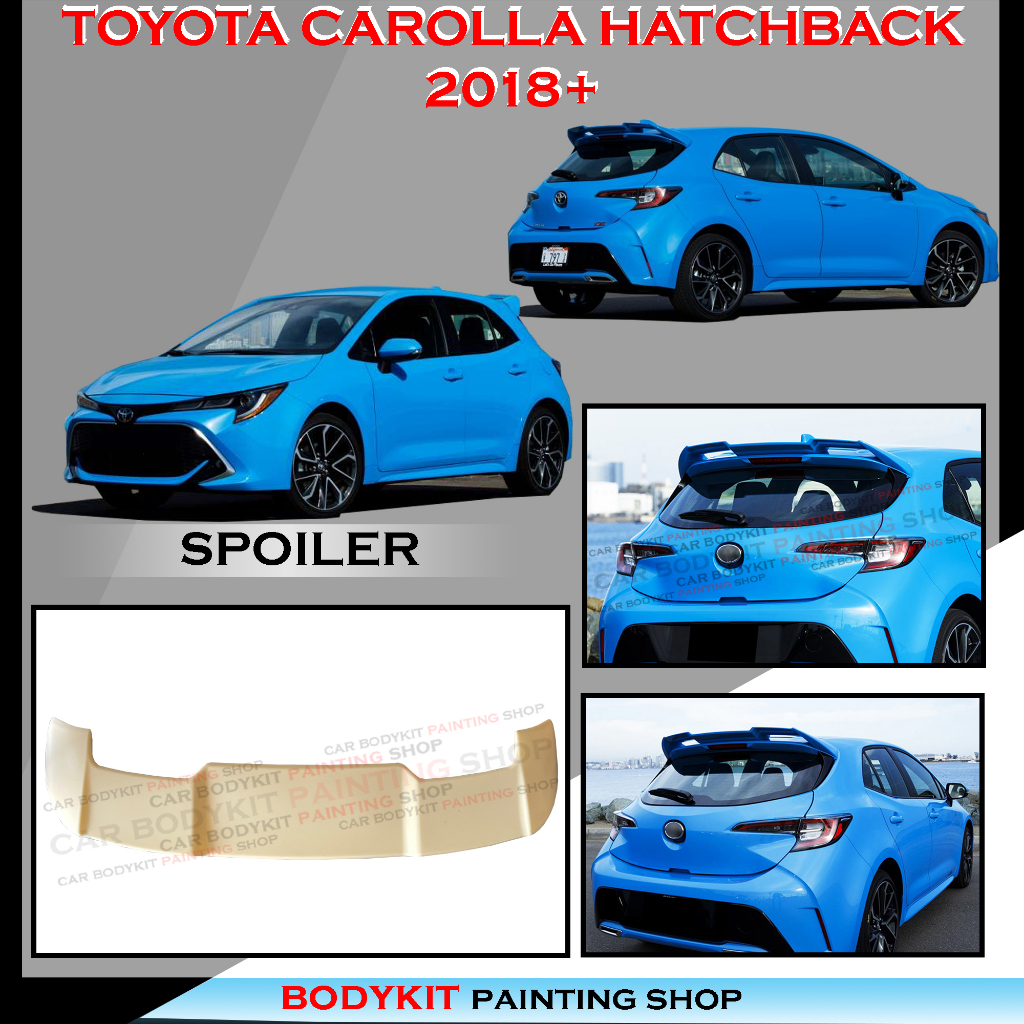 TOYOTA COROLLA HATCHBACK 2018+ REAR TRUNK SPOILER LIP ROOF WING SPOILER ...