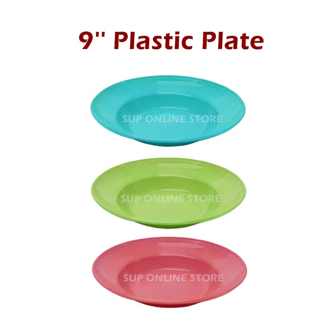 9'' Plastic Plate / 9'' Pinggan Plastik / Pinggan Kanak / Kid Plate ...