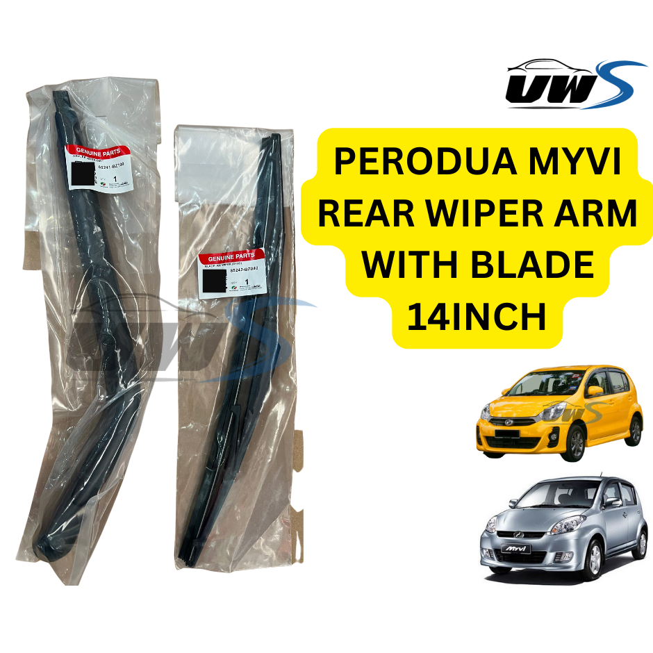 PERODUA MYVI REAR WIPER ARM WITH BLADE 14INCH 1SET PRICE 85241-BZ100 ...