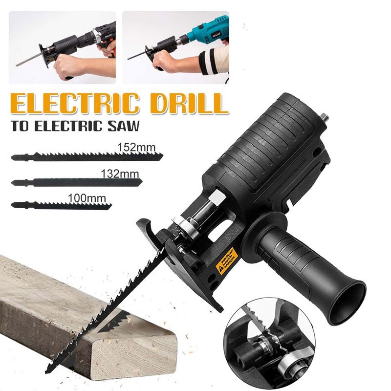 Electric Drill Jig Saws Connector Woodwork Cutting Electric Drill ...
