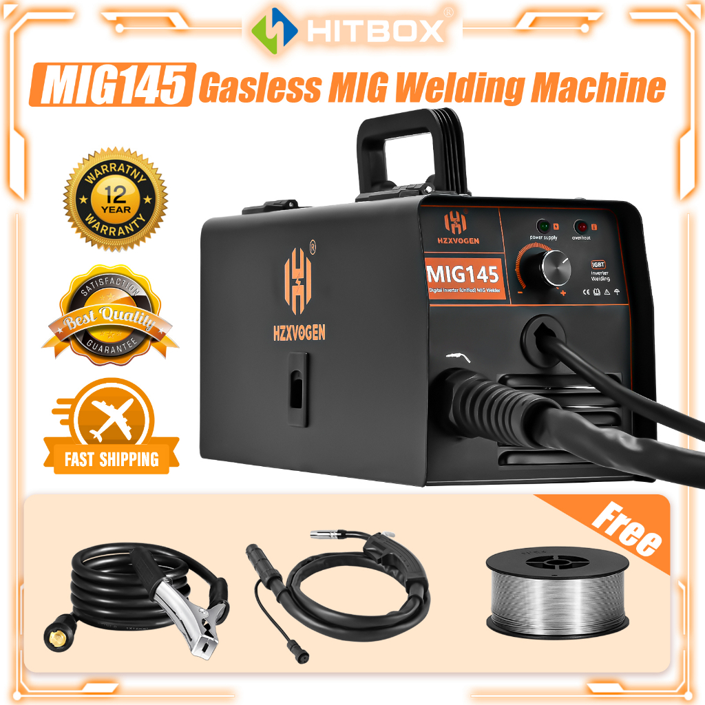 HITBOX MIG Gas-less Welding Machine Semi-Auto Control Energy Saving MIG ...