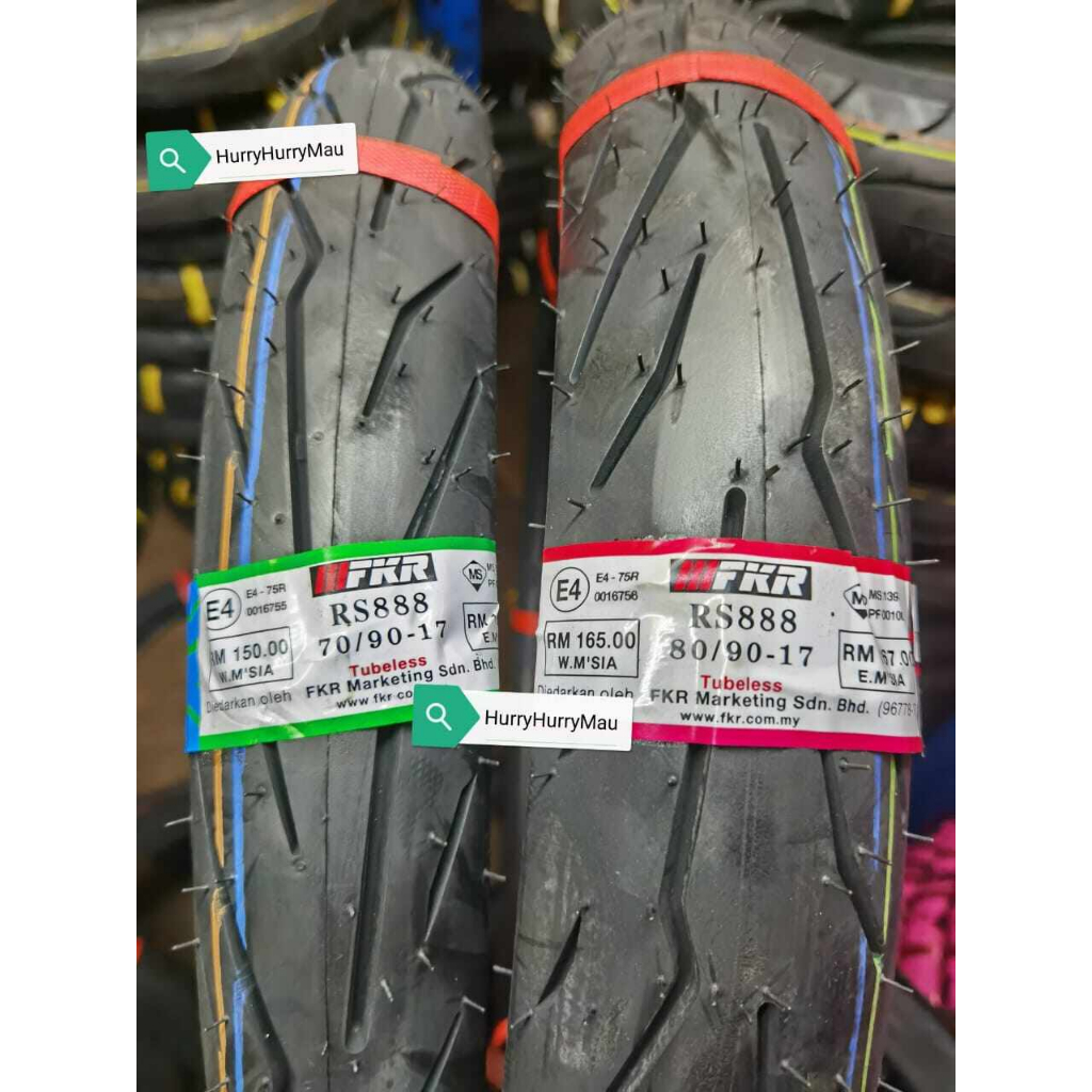 FKR RS888 70/90-17 OR 80/90-17 ( Bunga Kilat / BUNGA PIRELLI DIABLO ...