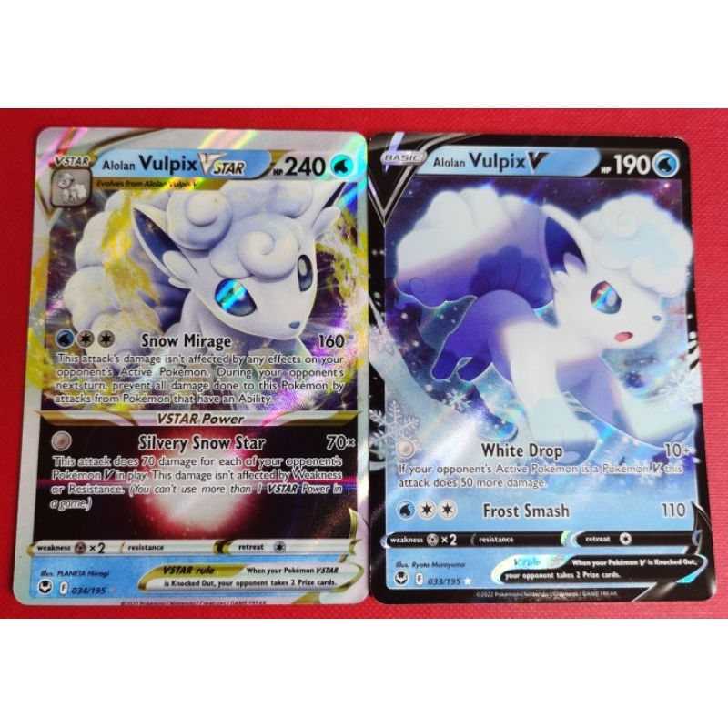 Pokémon TCG Singles[set]🔥 - Alolan Vulpix Vstar / V | Shopee Malaysia